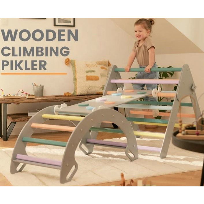Piklers Triangle Set Kids Wooden Climbing Piklers Arch Montessori ...