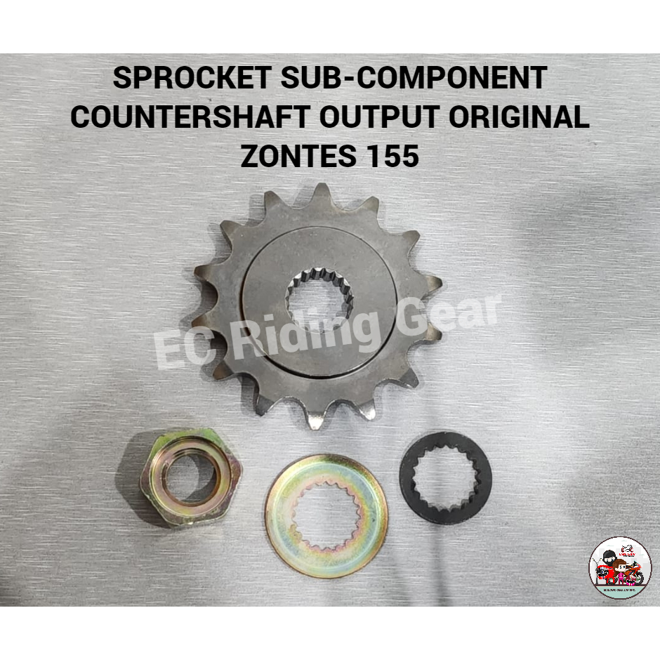 FRONT SPROCKET SUB-COMPONENT COUNTERSHAFT OUTPUT ORIGINAL ZONTES ZT155 ...