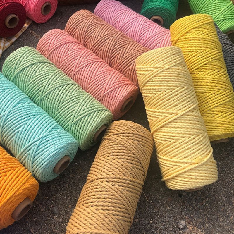 2mm 100m Crochet Cotton Cord Macrame Rope 2mm彩色编织棉线 100m | Shopee Malaysia