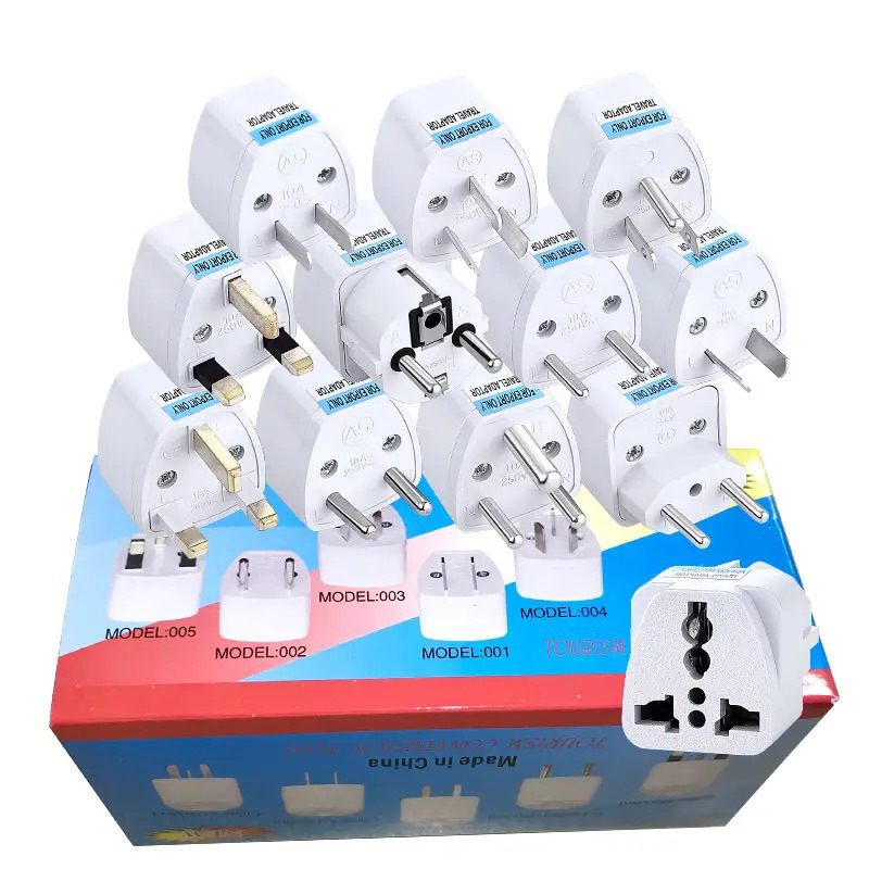 UNIVERSAL ADAPTOR TRAVELLING SOCKET PLUG AFRICA BRAZIL GERMANY ...