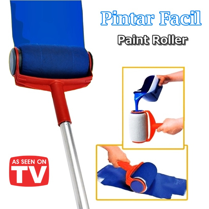 Penggelek Cat Rumah Pintar Facil Paint Roller Kit Wall Painting Brush ...