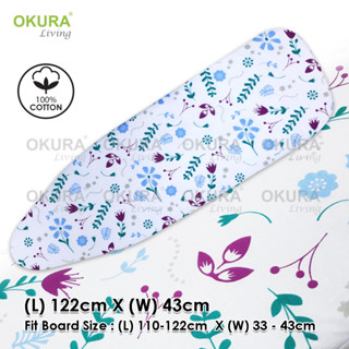 OKURA Heat Resistant Ironing Board Cover Thick Pad Reflect Adjustable ...