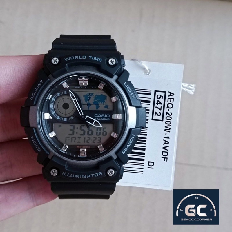 CASIO ORIGINAL AEQ-200W-1A/AEQ-200W-1AVDF/AEQ-200W/AEQ200W | Shopee ...