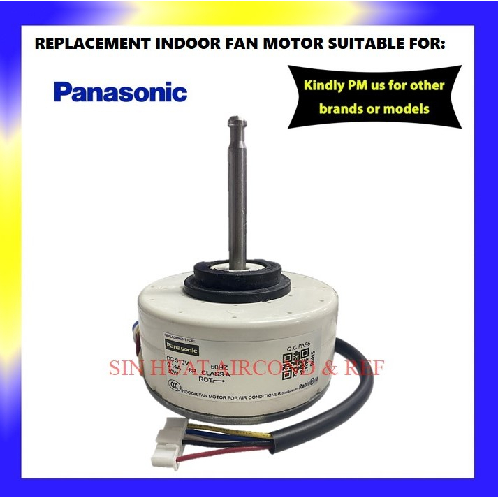 PANASONIC INDOOR FAN MOTOR REPLACEMENT NEW UNIT BLOWER MOTOR AIRCOND ...