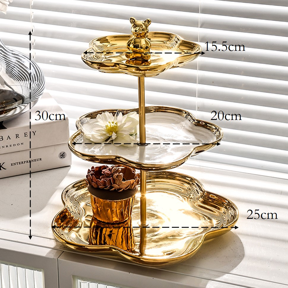 Multi-Layer Fruit Plate 3 Tier 2 Tier Dessert Tray 3 Layer Food Tray ...