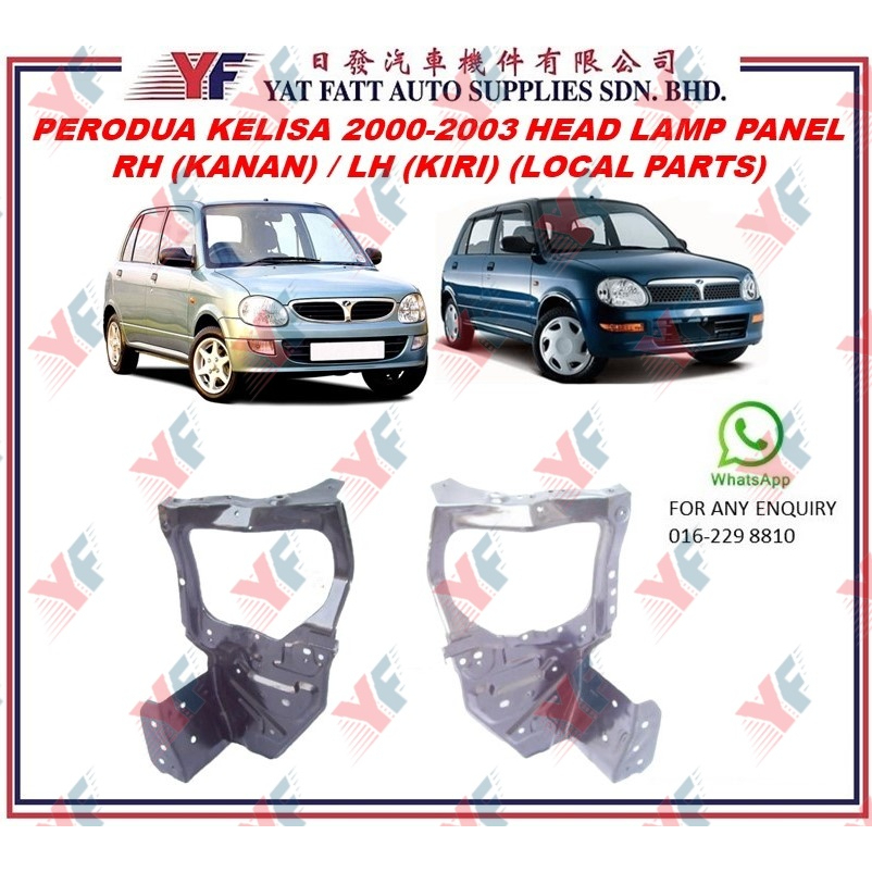 PERODUA KELISA 2000-2003 HEAD LAMP PANEL RH (KANAN) / LH (KIRI ...