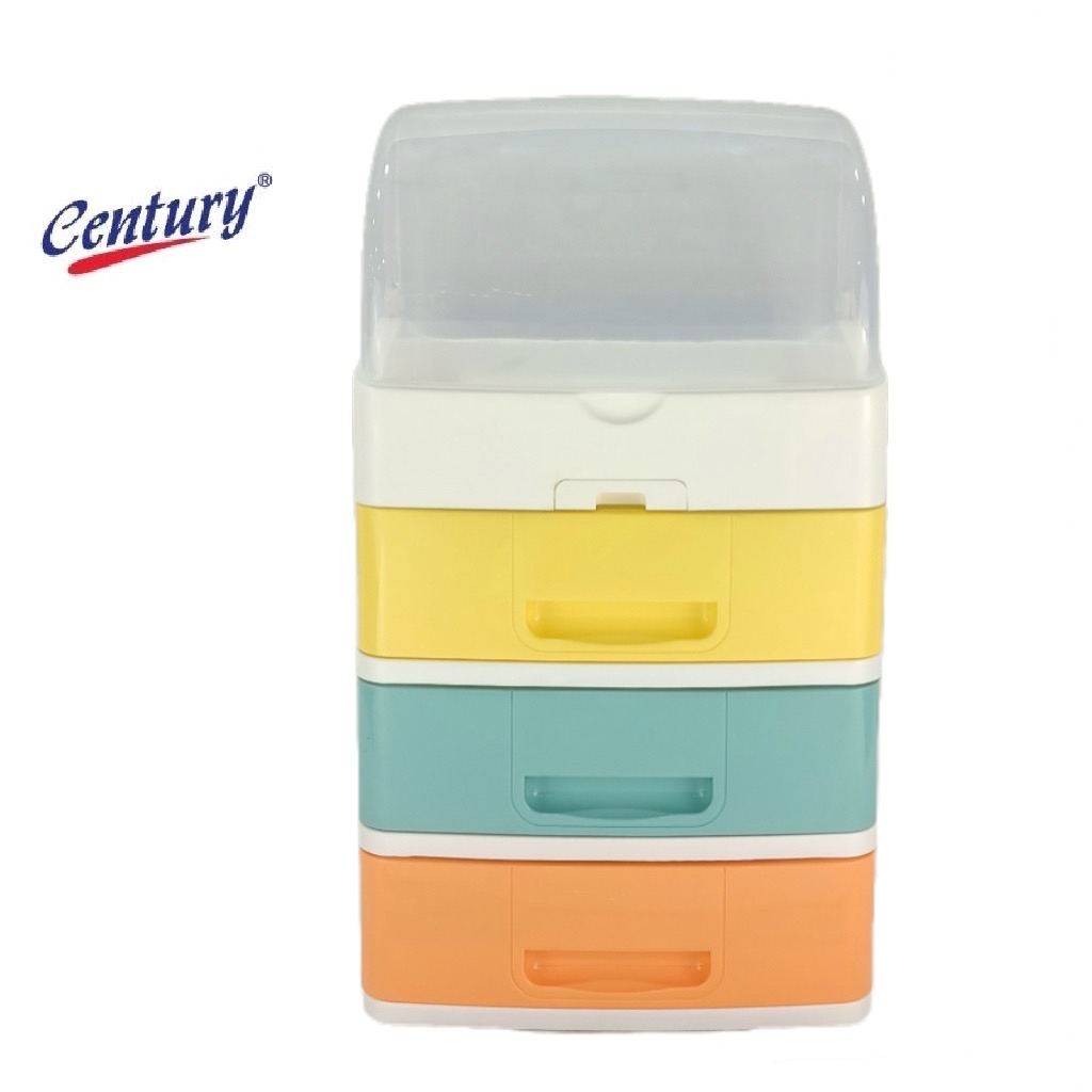 Century Dish Drainer With Drawer With Cover With Lid Bowl Plate Rack ...