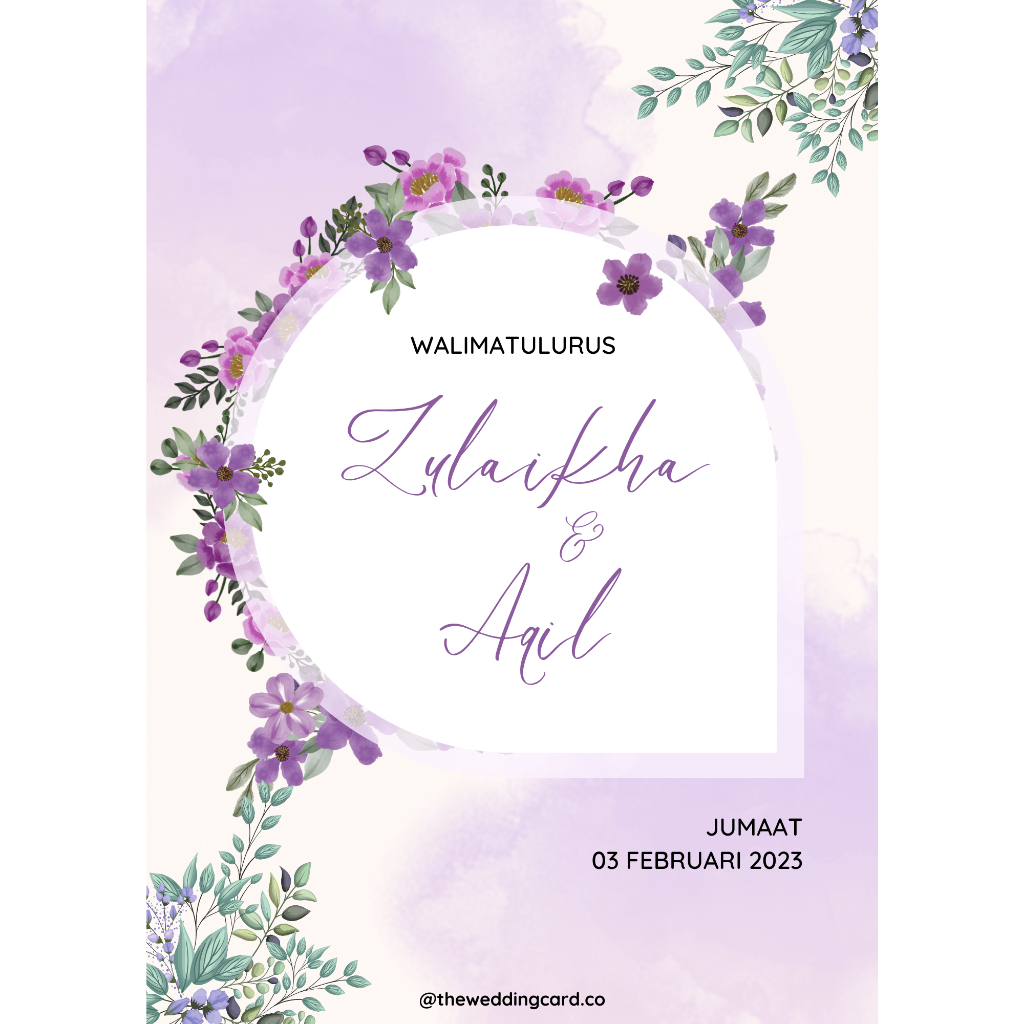 Kad Kahwin Digital | E-Card Wedding Invitation | Video Jemputan Kahwin ...