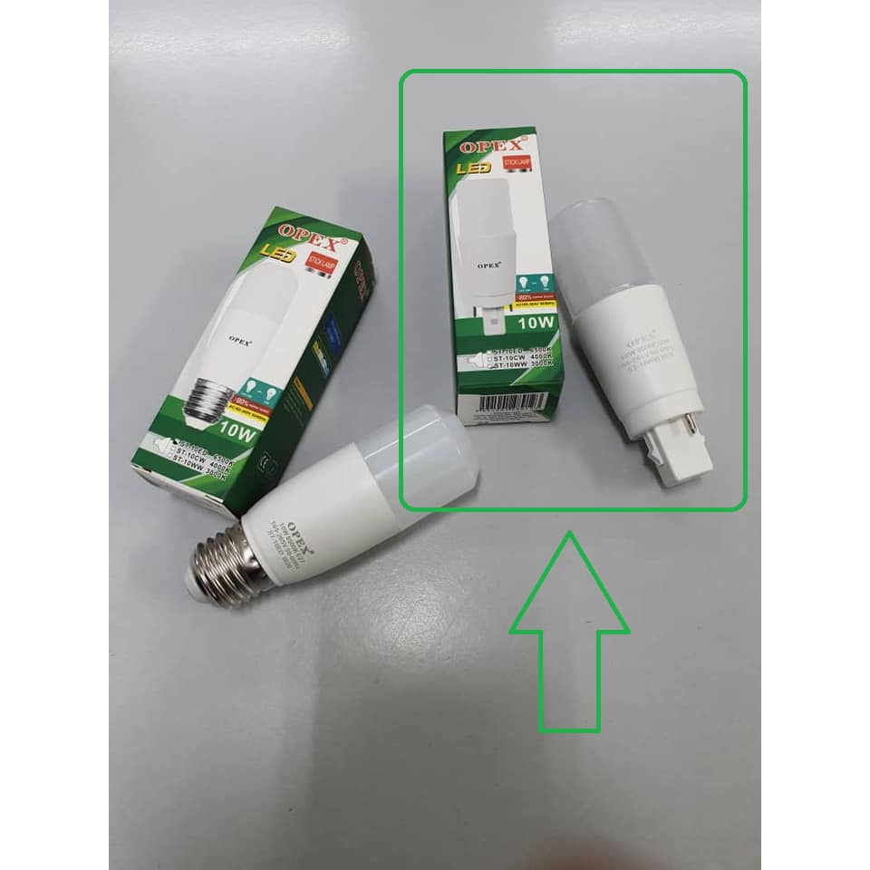 OPEX 10W LED Stick Bulb 6500K G24 PLC Holder White Daylight | Shopee ...