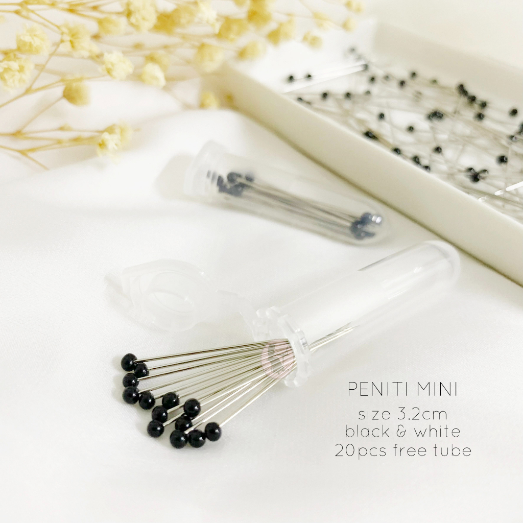 Jarum peniti mini 3.2cm | 20pcs pin tudung tajam jarum hijab | Shopee ...