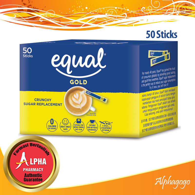 Equal Gold Crunchy Granular Sweetener (50 Sticks X 40g) | Shopee Malaysia