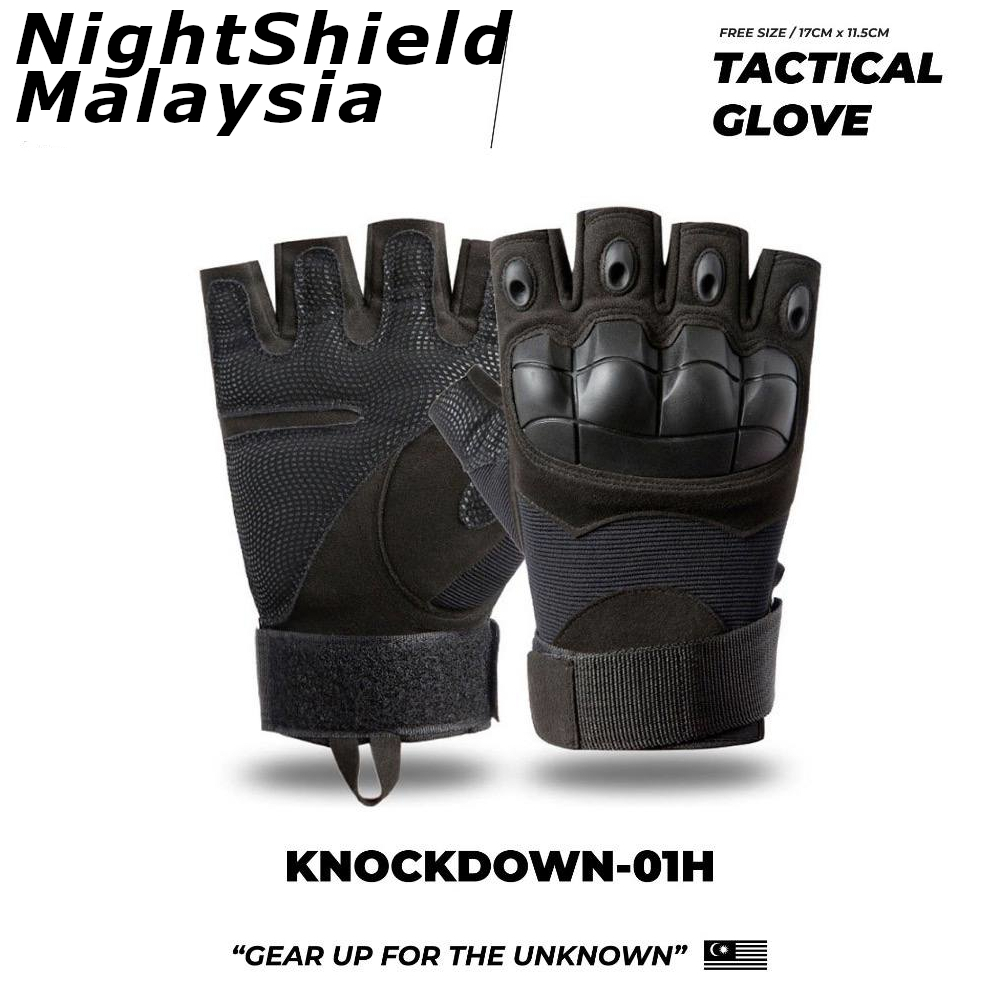 NSM Tactical Glove KnockDown Series Half Finger Gloves Hunting Shooting ...