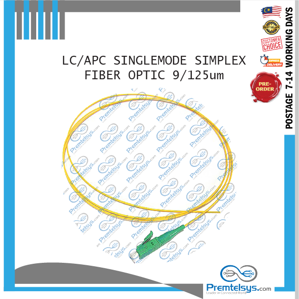[PIGTAIL] Singlemode LC/APC Simplex Fiber Optic 9/125um | Shopee Malaysia