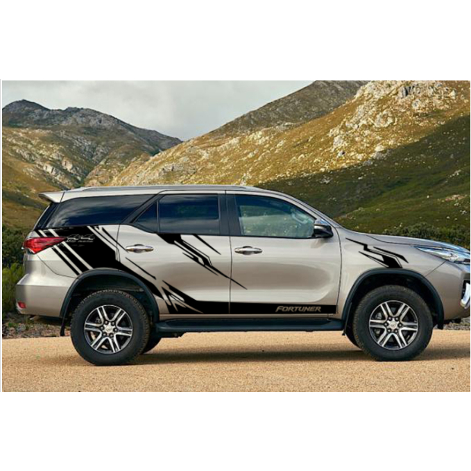 toyota FORTUNER For Toyota Fortuner Car Stickers Side Door Racing ...