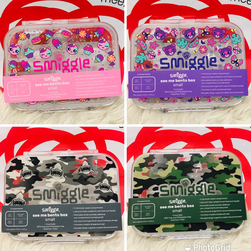 💯 Authentic 💥 Smiggle 💥 Best Budz See Mee Small Bento Lunchbox | Shopee ...