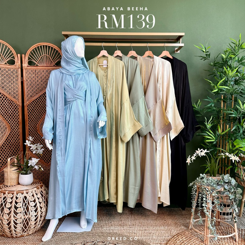 ABAYA BEEHA BY BUTIK ORKED.CO | Shopee Malaysia