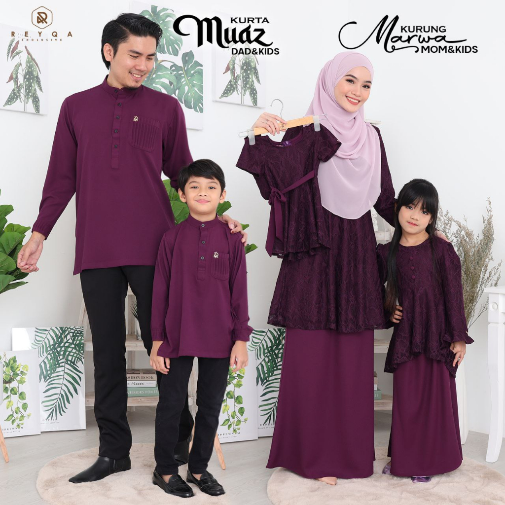2023-2/3 SET SEDONDON FAMILY KELUARGA KURUNG MARWA & KURTA MUAZ ...