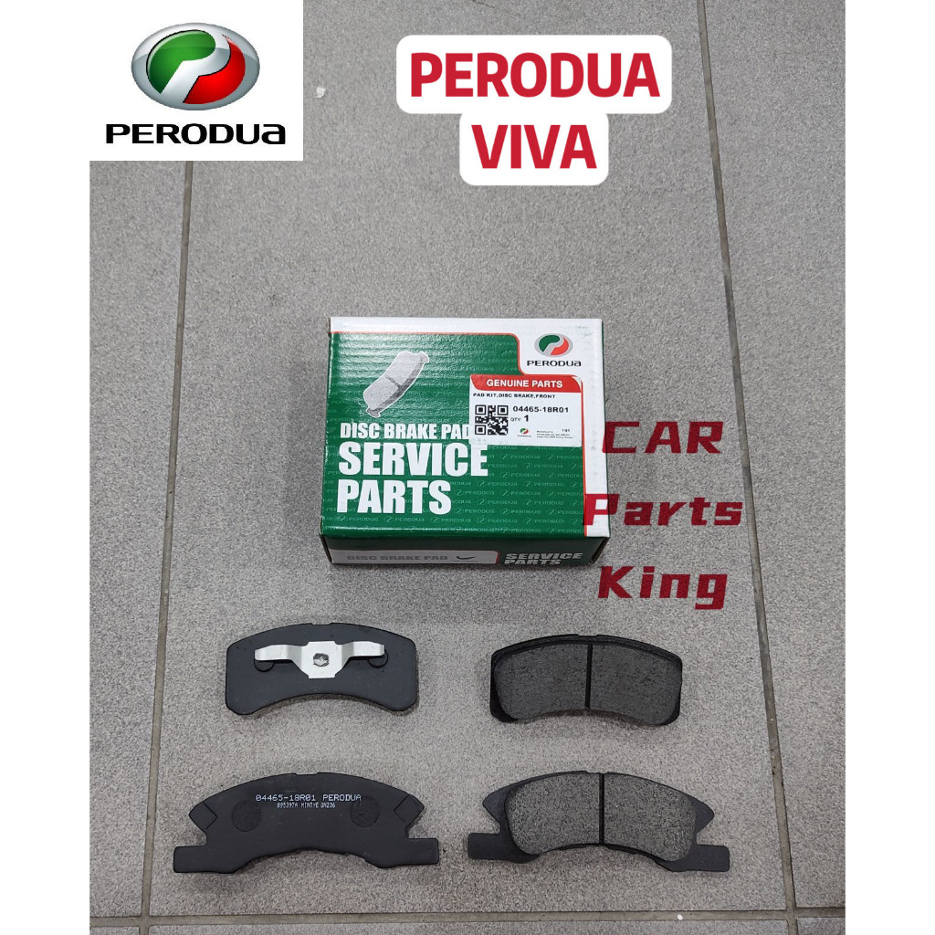 ( 100% ORIGINAL ) PERODUA VIVA FRONT DISC BRAKE PAD ( 04465-18R01 ...
