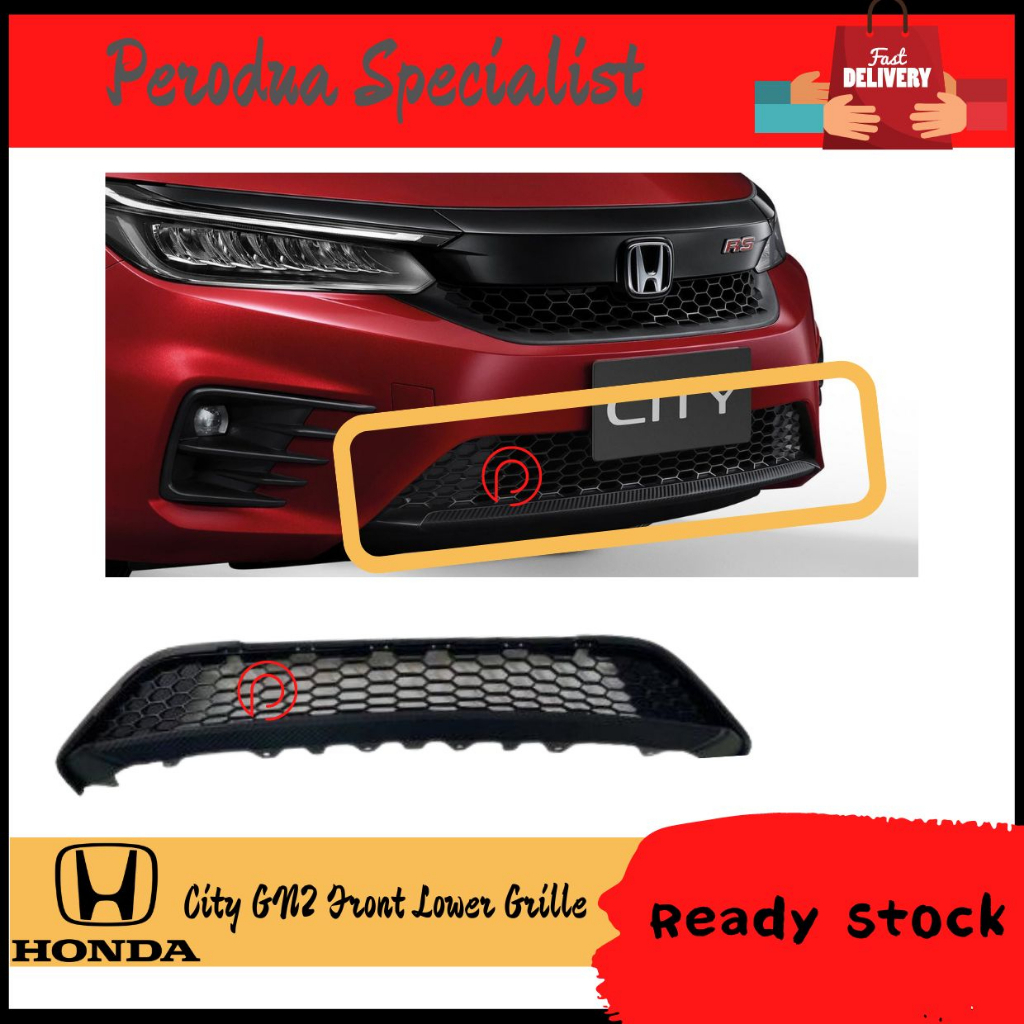 Honda City 2020-2022 GN2 / City HatchBack 2022 Rs Lower Honeycomb Grille | Shopee Malaysia