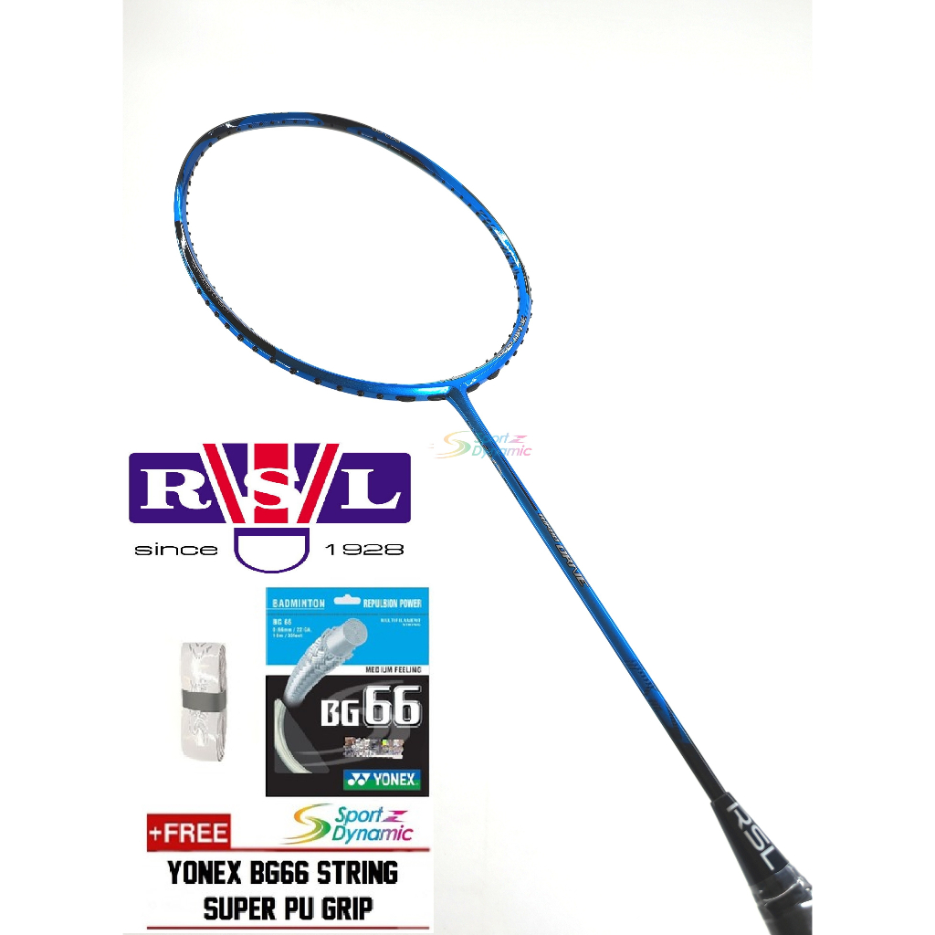 RSL TURBO CHARGE (RED) / DRIVE (BLUE) BADMINTON RACKET (100% ORIGINAL ...