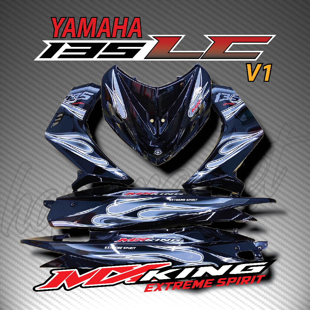 STRIPE MOTOR YAMAHA LC135 V1 MX KING TRIBAL LIGHT FIRE SPIRIT ( API ...