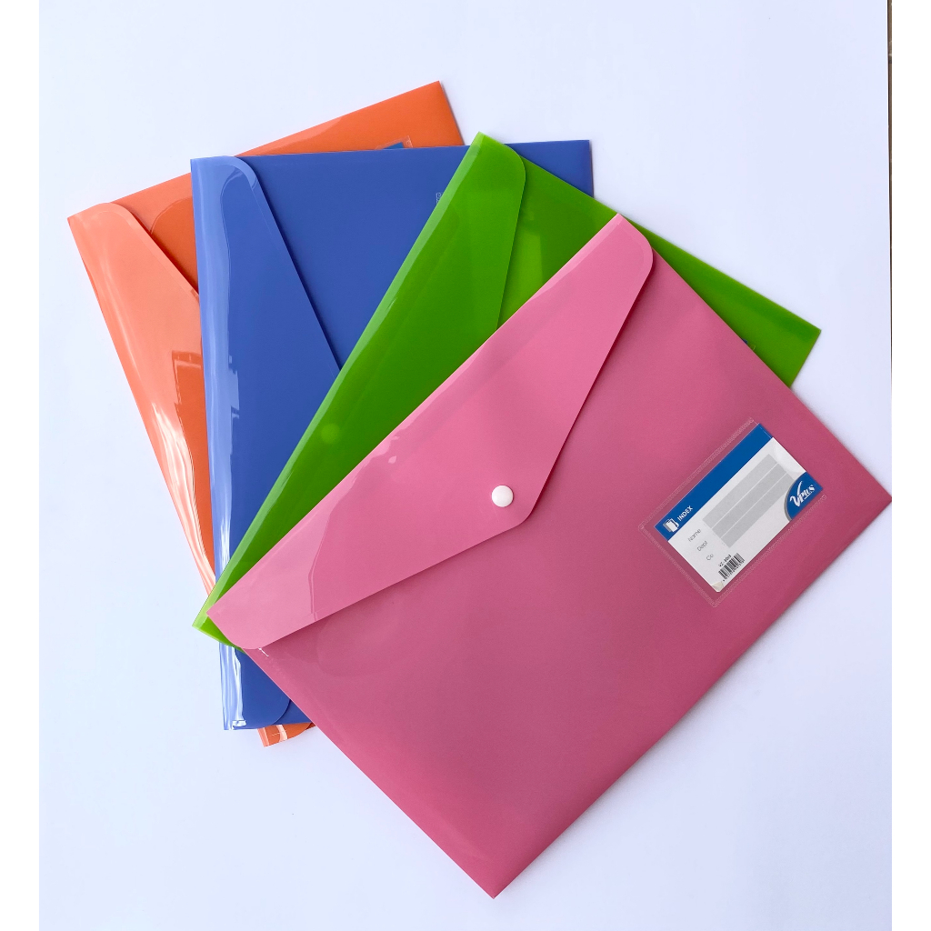 Vplus A4 Thick PVC Button File / A4 Document File / Pocket File ...