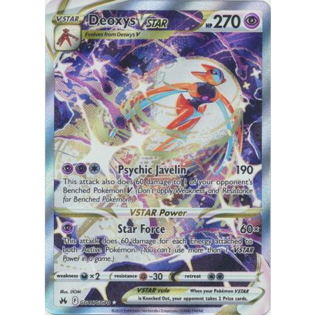 Deoxys VSTAR / GG46/GG70 / Ultra Rare / Crown Zenith Pokemon Trading Card Game PTCG | Shopee ...