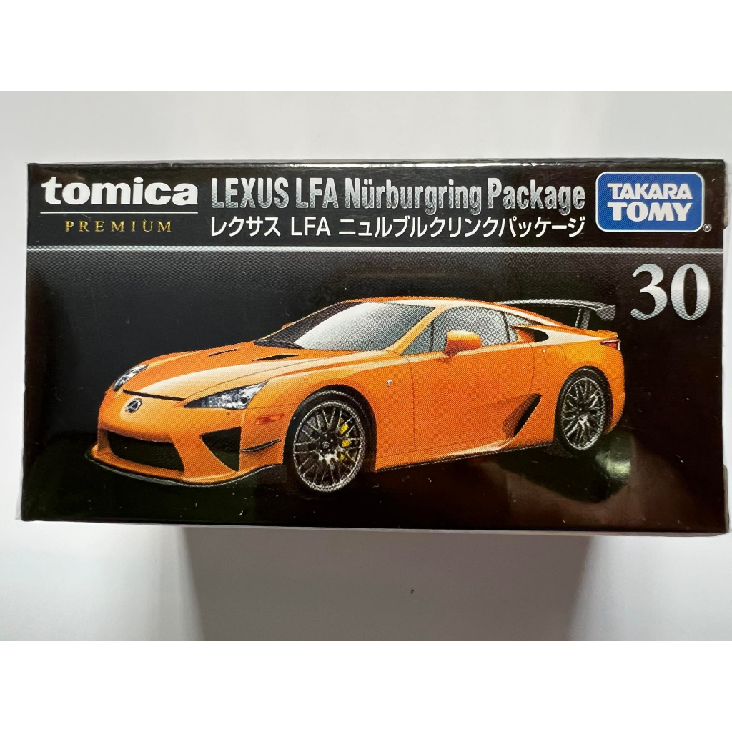 Takara Tomy 1/62 Scale Tomica Premium No.30 Lexus LFA Nurburgring Package Diecast Chogokin Car ...