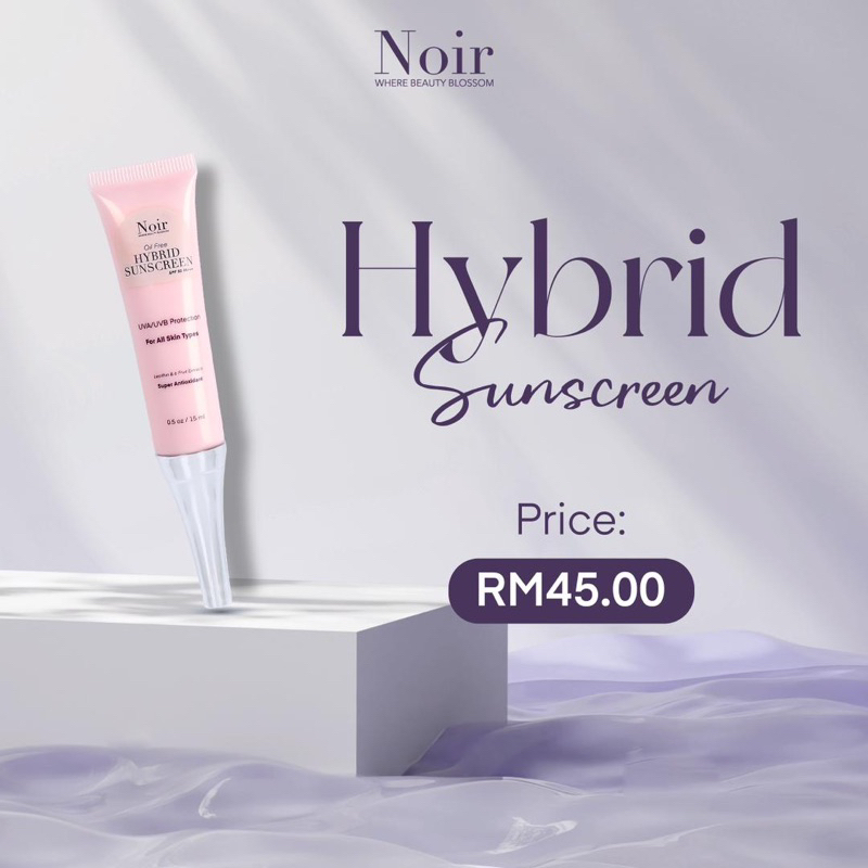 Oil-Free Hybrid Sunscreen by Noir SPF50 PA++ | Shopee Malaysia