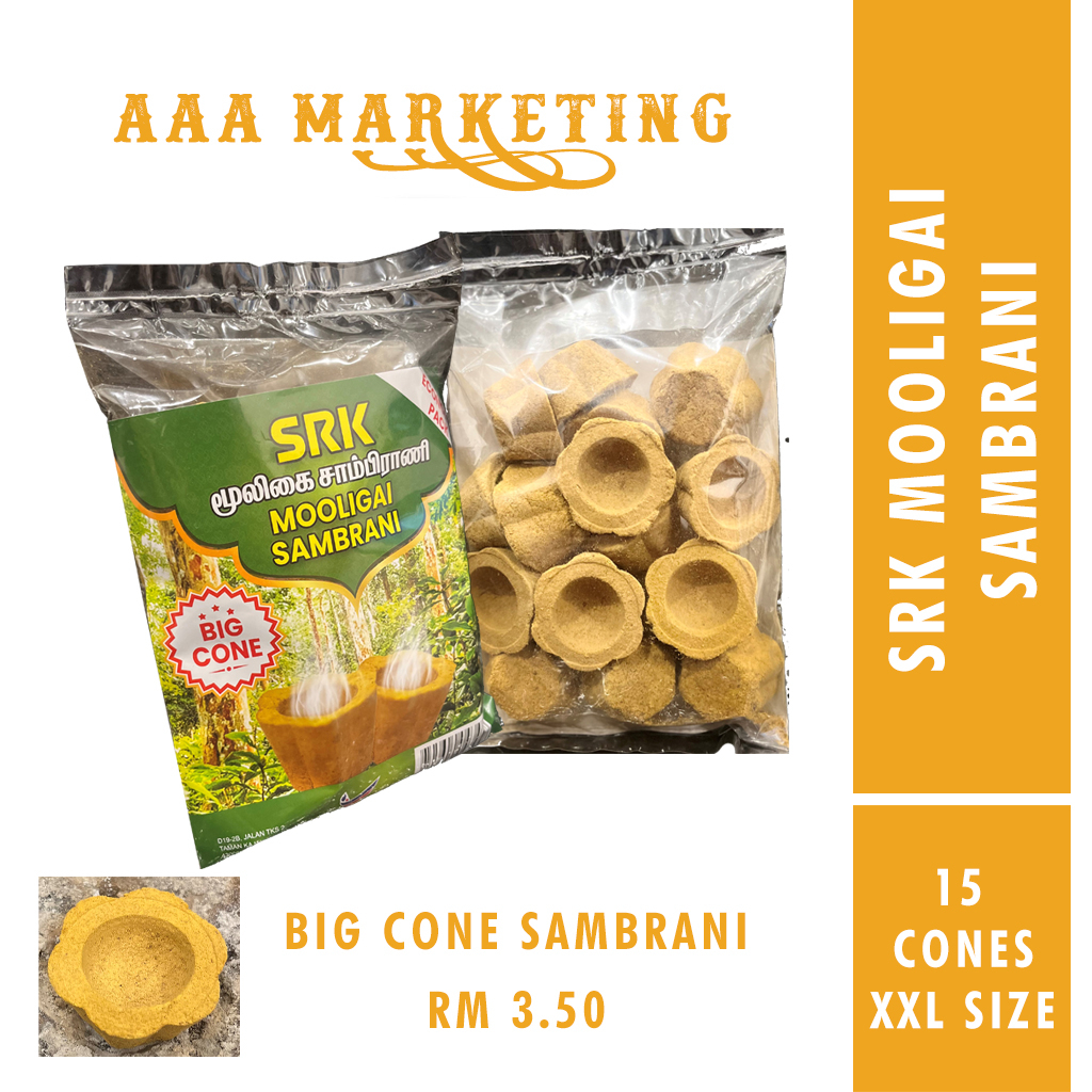 (Big Cones) SRK Mooligai Sambrani 15 pcs | Shopee Malaysia