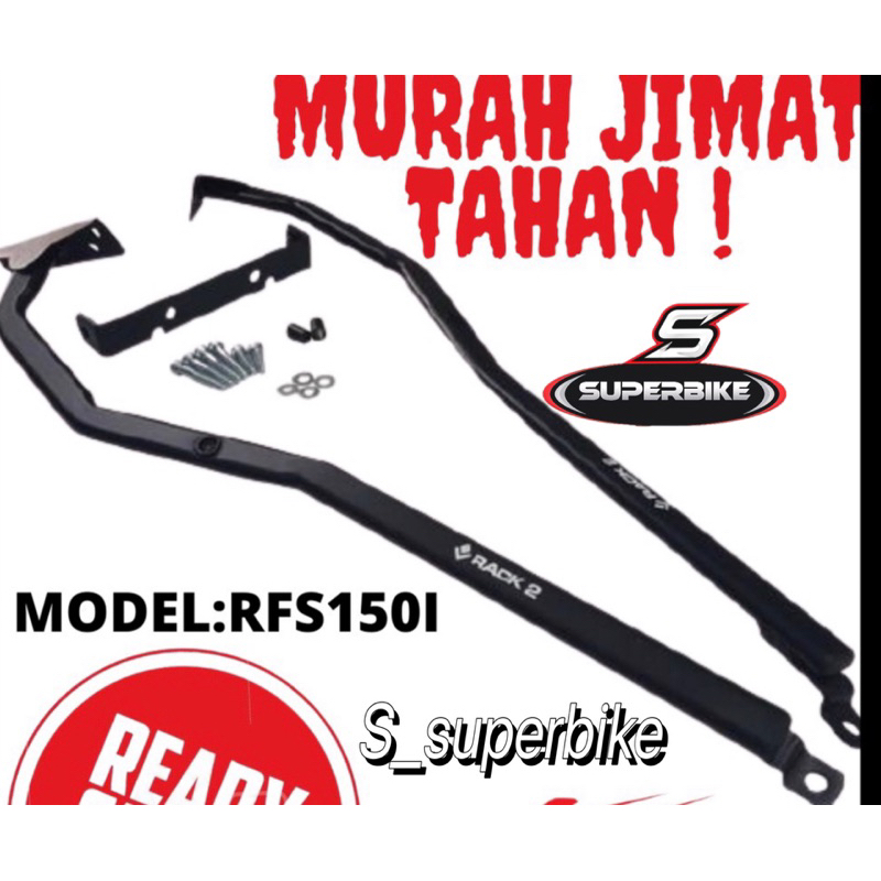 BENELLI RFS150 R18i RACK 2 MONORACK HEAVY DUTY RFS-150 r18 TAPAK KAKI J ...