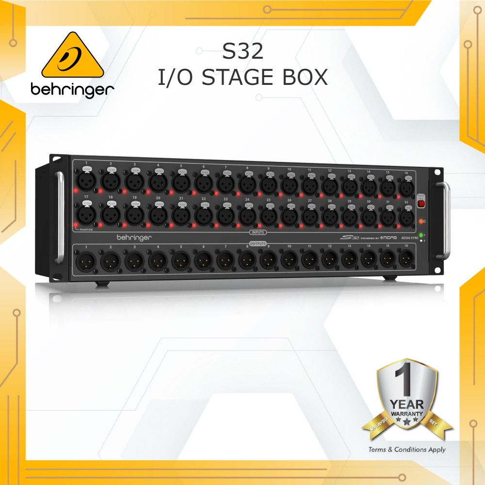 Behringer S32 32 x 16 Digital Stage Box | Shopee Malaysia