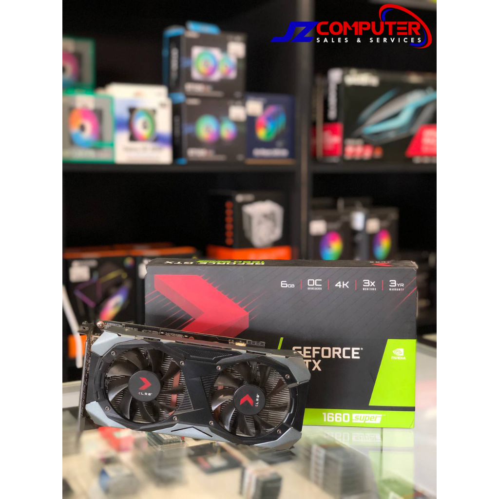 [USED 1 YEARS WARRANTY] PNY GeForce GTX 1660 SUPER 6GB XLR8 Gaming OC ...