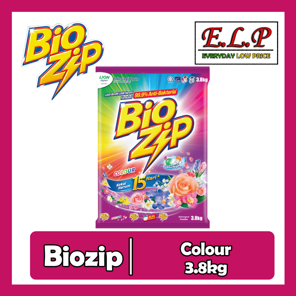 BIO ZIP Detergent Powder 3.8kg | Shopee Malaysia