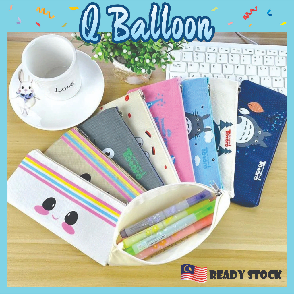 (STA11) Cute Pencil Case | Korea Fabric Creative Stationery Bag | small ...