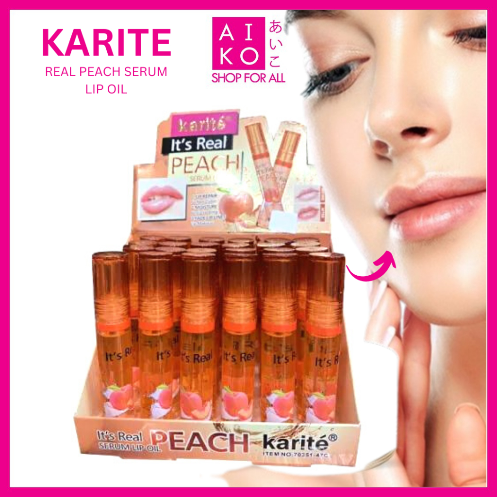 (AIKO) KARITE IT'S REAL PEACH SERUM LIP OIL (70351-47C) | Shopee Malaysia