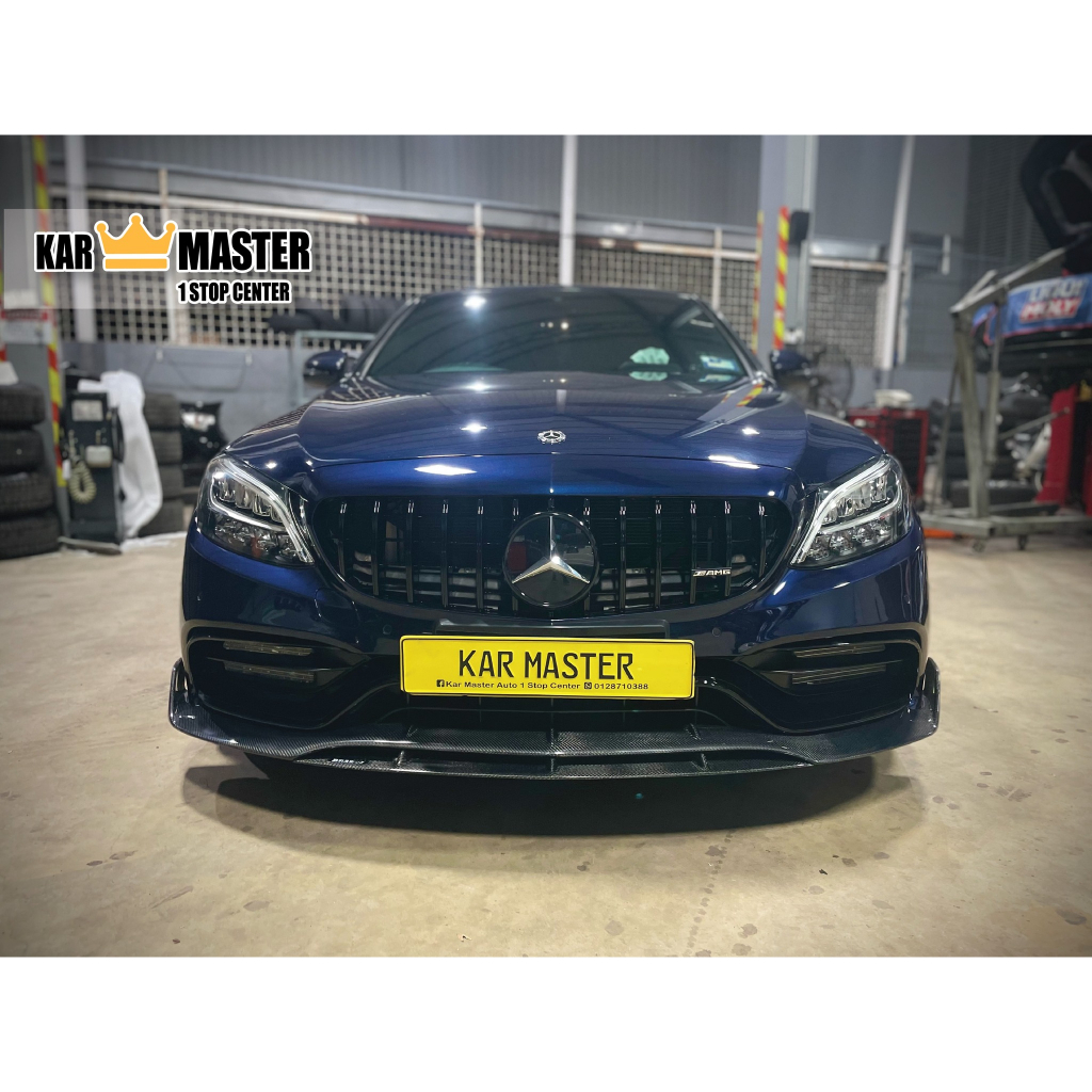 Mercedes Benz C Class W205 Facelift GT Style Front Grill Black | Shopee ...