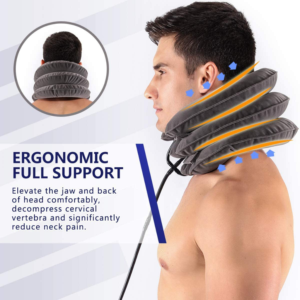 [READYSTOCK] Cervical Neck Collar Traction Device Collar Neck Pillow ...