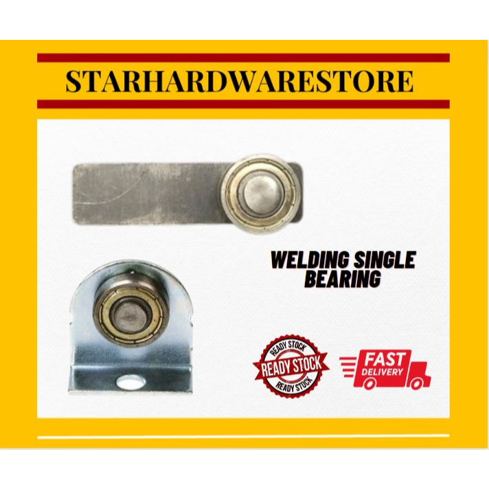 🌟READY STOCK🌟 Single Bearing Flat Bar Roller Stand Welding Pagar Roda ...