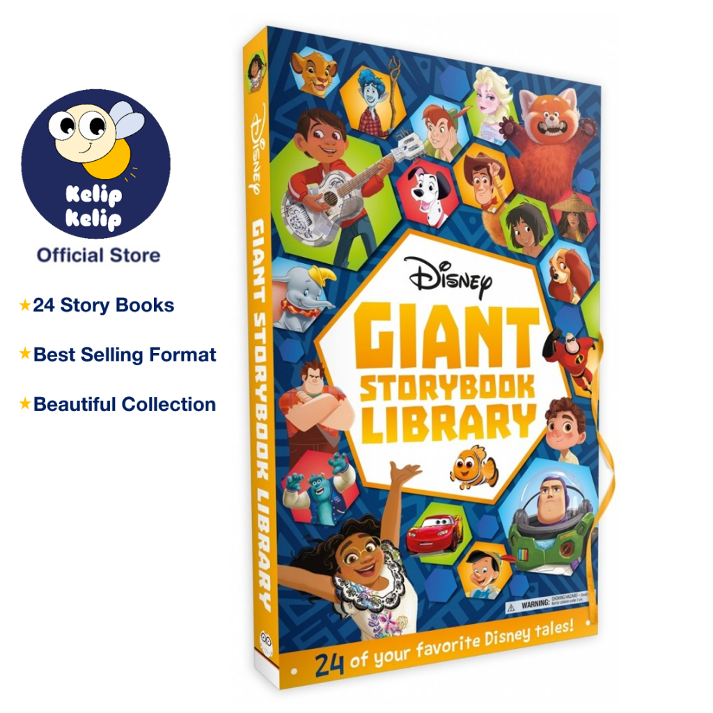 Disney Giant Story Book Library 24 Books Gift Set For Kids To Read ...
