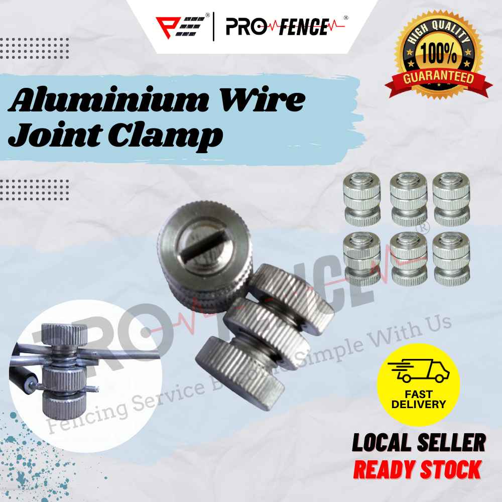 Pro Fence Aluminium Wire Joint Clamp Split Bolt Joint Clamp Clip ...