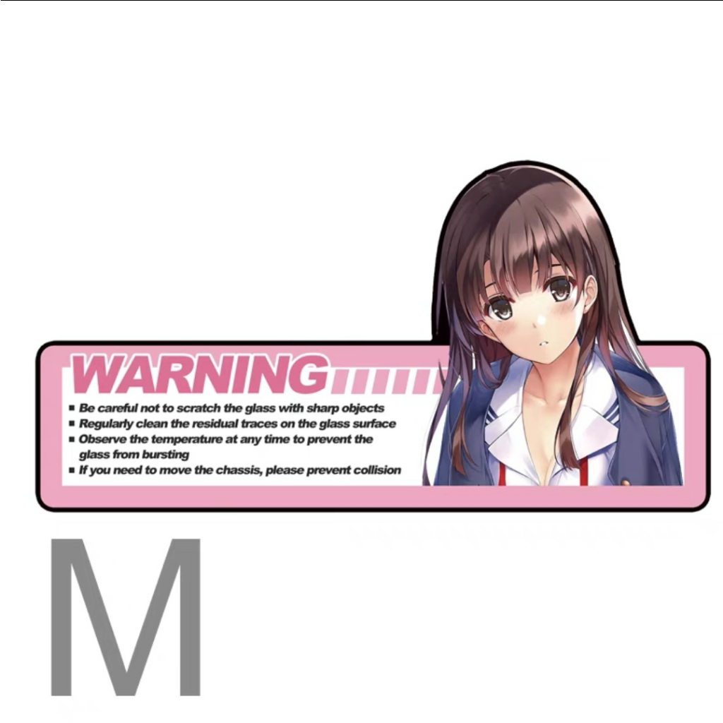 Shirakami Fubuki Hololive Vtuber Computer PC Case Sticker Transparent ...
