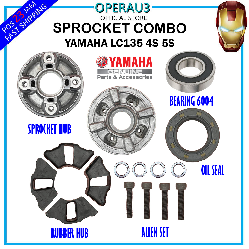 YAMAHA LC135 4S/LC135 5S Clutch Hub Sprocket Rear Hub LC 4S/5S (1S8 ...