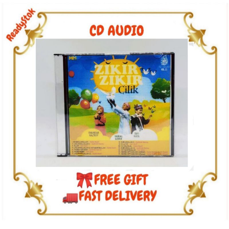 📀CD AUDIO ZIKIR-ZIKIR CILIK 🎁 FREE GIFT | Shopee Malaysia