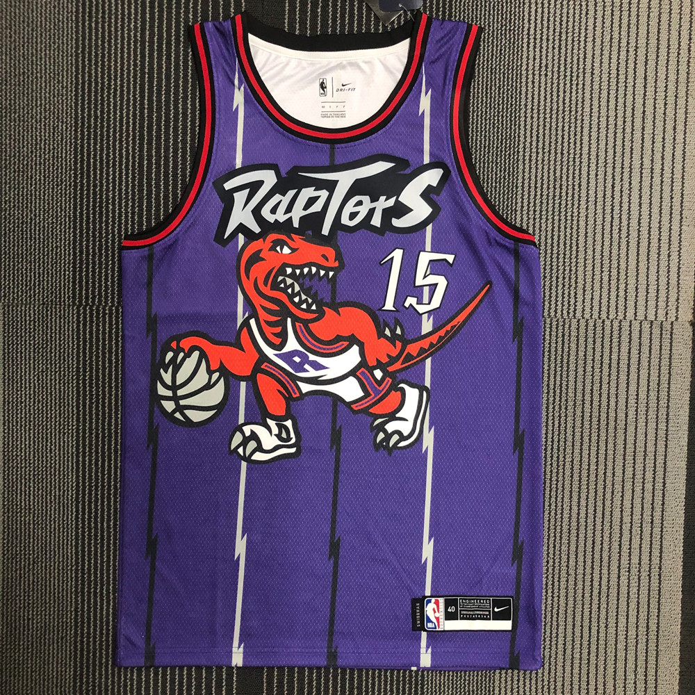 Men's NBA Basketball Jerseys Toronto Raptors Jersey Vince Carter ...