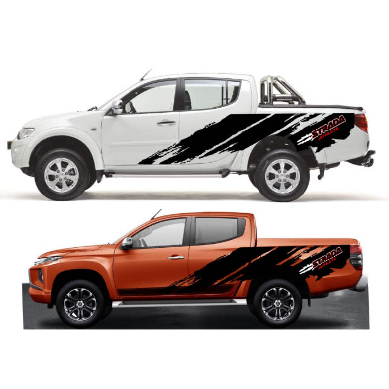 Mitsubishi Strada Triton Side Body Sticker 2pcs Set | Shopee Malaysia