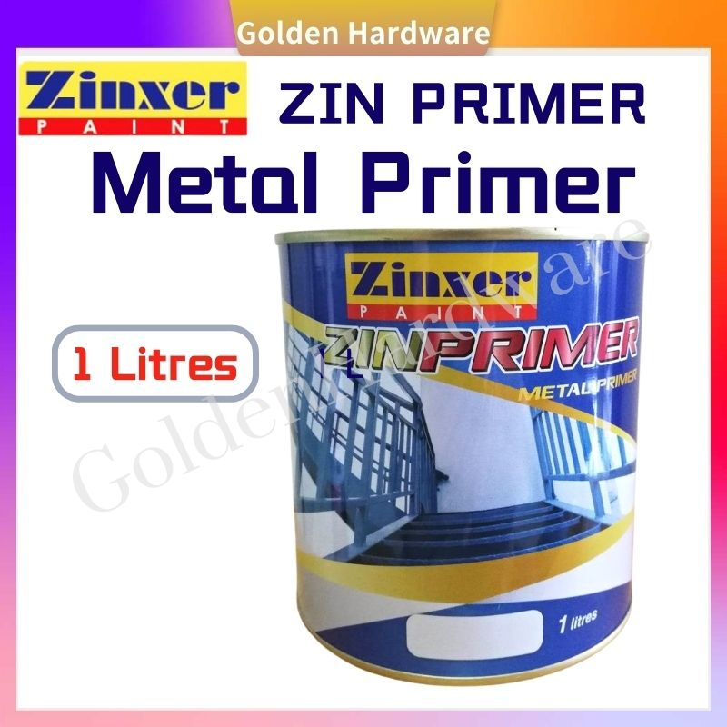 ZINXER PAINT (1 Litres) Zinprimer Industrial Primer / Oxide Primer ...