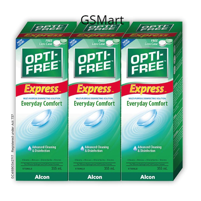 Opti Free Express MultiPurpose disinfecting Contact Lens Solution 355ml ...