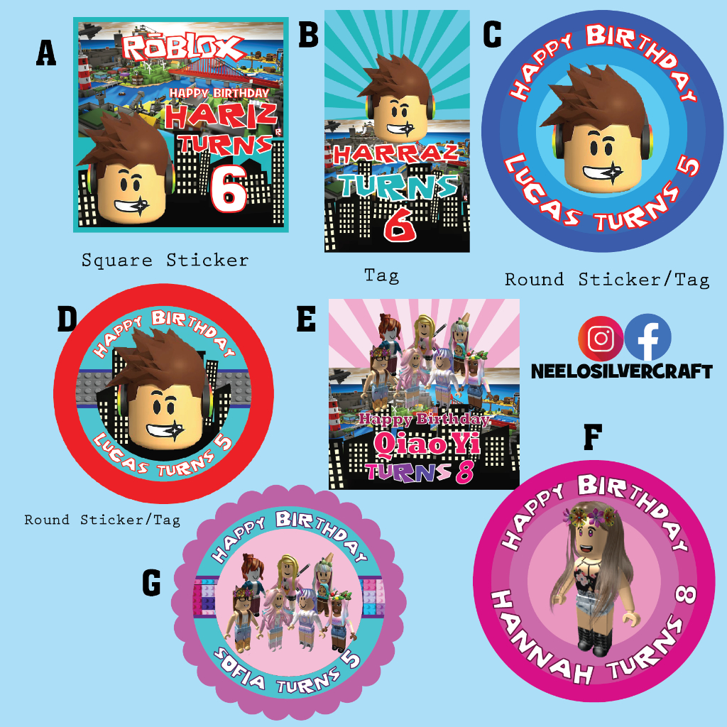 Roblox Stickers and Printables | Shopee Malaysia