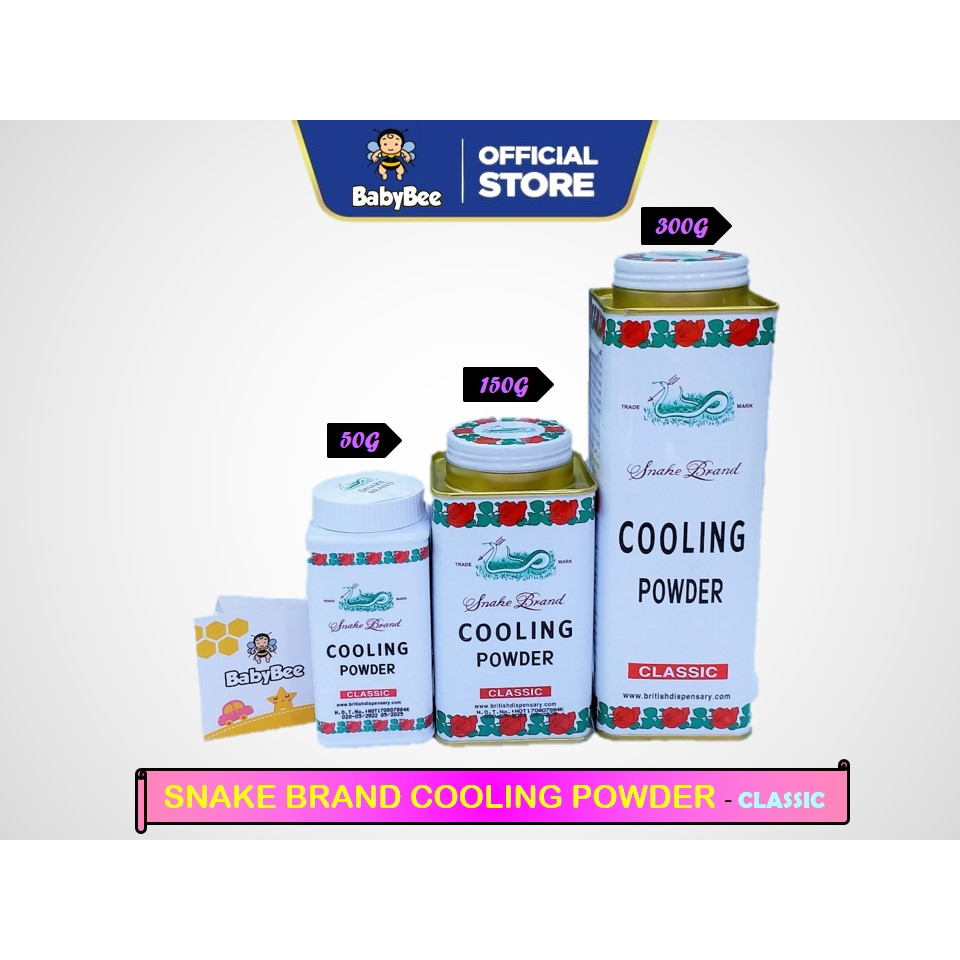St.luke's Snake Brand Cooling Powder Classic (50G/150G/300G) | Shopee ...